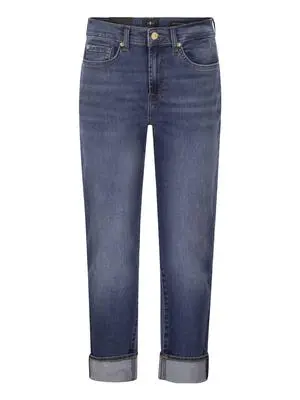 7 For All Mankind Relaxed Skinny Boyfriend Jeans - Blue