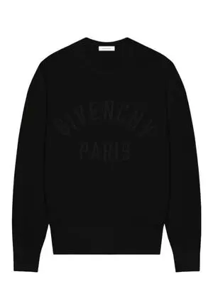 Givenchy Paris Sweater In Cotton - Black