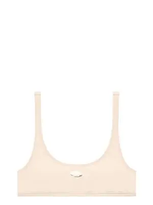 DIESEL® Chelsea-utlt Logo Cut-out Sports Bra - Nude