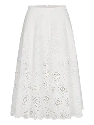 FRAME Frame Solstice Embroidered Midi Skirt