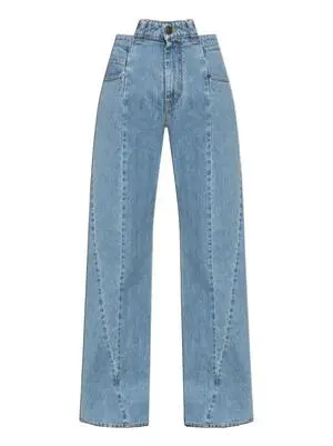 MAISON MARGIELA Belt Loop Wide-leg Jeans - Blue
