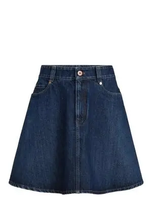 BRUNELLO CUCINELLI Brunello Cucinelli Belted Denim Mini Skirt