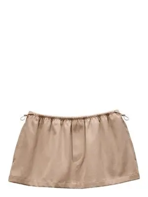 Alexander Wang Double Layer Waist Skirt - Warm Taupe
