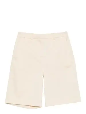 Patrizia Pepe Tailored Shorts With Logo Detail - White