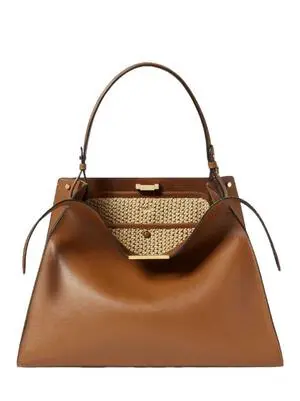 Fendi Way Medium Tote Bag - Brown
