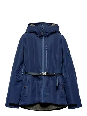 Prada Belted Hooded Jacket - Uniform Blue