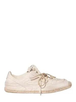 Miu Miu Gymnasium Lace-up Sneakers - Off White