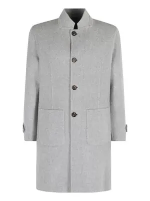 Eleventy Eleventy Long Sleeve Coat Gray