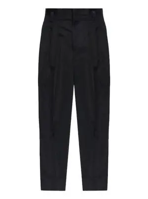 JIL SANDER Pleated Wide-leg Trousers - Black