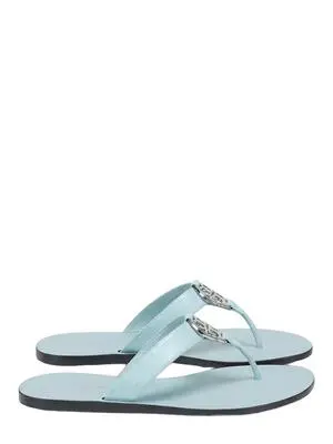 Gucci Logo Flat Sandals - Blue