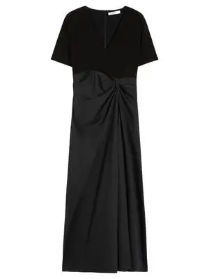 Max Mara Velvet Knot Dress - Black