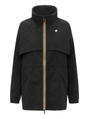 K-WAY Zip Up Flap Pocket Jacket - Black
