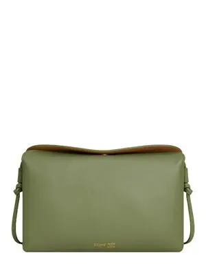 Celine Trio Flap Bag In Smooth Lambskin - Green
