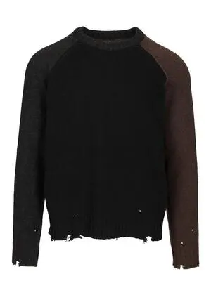 MAISON MARGIELA Distressed Knitted Jumper - Multicolor