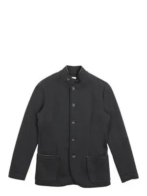 Emporio Armani Single-breasted Casual Jacket - Black