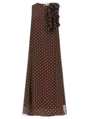 P.A.R.O.S.H P.A.R.O.S.H. Polka Dot Ruffled Dress