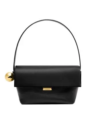 Jacquemus The Rond Carré Shoulder Bag - Black