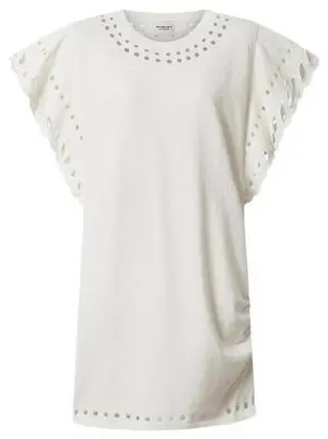 Isabel Marant Étoile Orlane Dress With Broderie Anglaise - Ecru