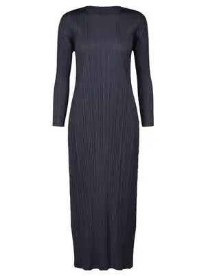 PLEATS PLEASE BY ISSEY MIYAKE Maxi Dress - Deep Navy Blue