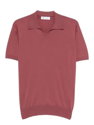 Brunello Cucinelli V-neck T-shirt - Pink