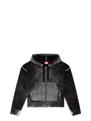 DIESEL® M-hermine Zip-up Hoodie - Black/gray