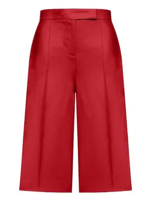 MAX MARA Max Mara High-Rise Pleated Wide-Leg Shorts