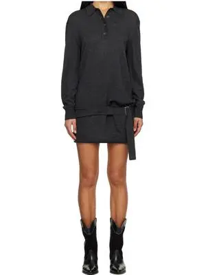 Isabel Marant Étoile Knitted Mini Dress - Black