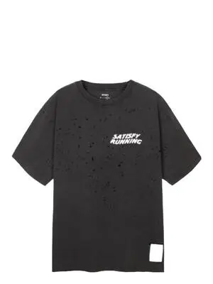 Satisfy Mothtech Distressed T-shirt - Black