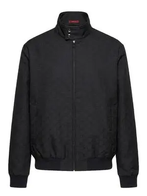 Gucci Gg Ripstop Zip Jacket - Dark Blue