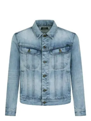 TOM FORD Icon Faded Denim Jacket - Blue Denim