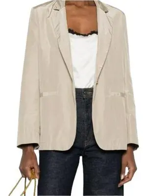 FORTE_FORTE Single-breasted Blazer - Nude