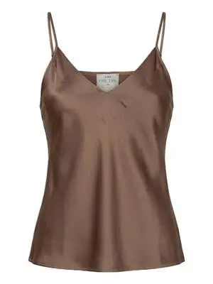 FORTE_FORTE V-neck Camisole - Brown