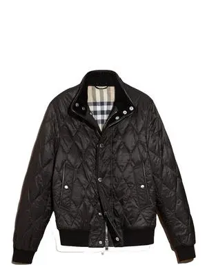 Burberry Padded Stand Collar Jacket - Black