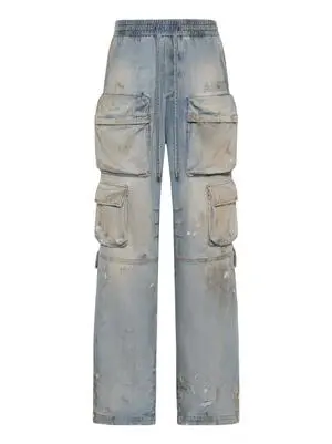 Amiri Cargo Jeans With Drawstring Waist - Antique Indigo