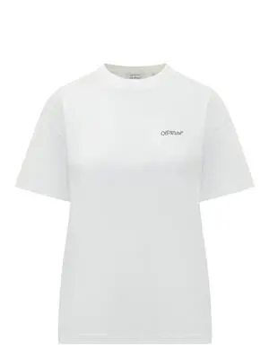 Off-White Floral Logo T-shirt - White