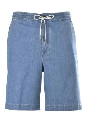 Zegna Drawstring Denim Shorts - Blue