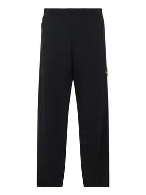 Stone Island Logo Patch Pants - Black