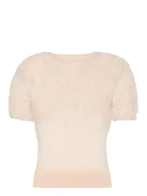 MAISON MARGIELA Maison Margiela Textured Silk Knit Top