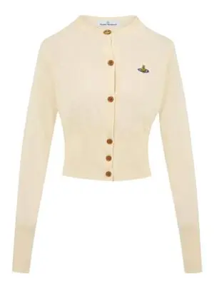 VIVIENNE WESTWOOD Vivienne Westwood Bea Cropped Cardigan Nude