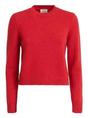Khaite Khaite Leta Cashmere Round Neck Sweater Red