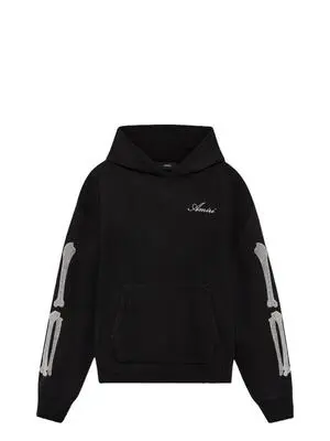 Amiri Bones Oversized Hoodie - Black