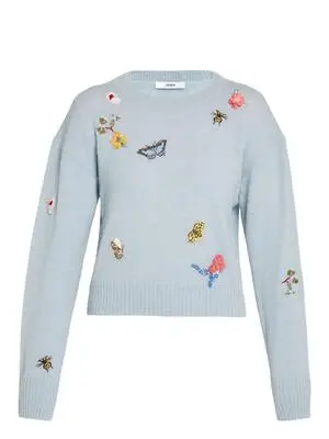 ERDEM Erdem Embellished Crew Neck Sweater