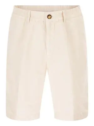 Brunello Cucinelli Elasticated Waist Shorts - White