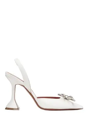 Amina Muaddi Rosie High-heeled Sandals - Ivory