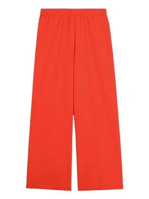 Aspesi Elastic Waist Straight Leg Casual Pants - Red