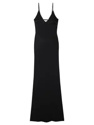 Veronica Beard Maxi Dress With Satin Cups - Black