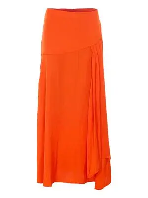 Essentiel Antwerp Jiselle Pleated Midi Skirt - Red