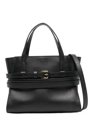Moschino Buckle Decorated Handbag - Black