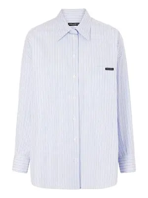 DOLCE & GABBANA Dolce & Gabbana Striped Cotton Poplin Shirt