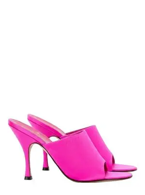 Gucci High Heel Slide Sandals - Purple-red